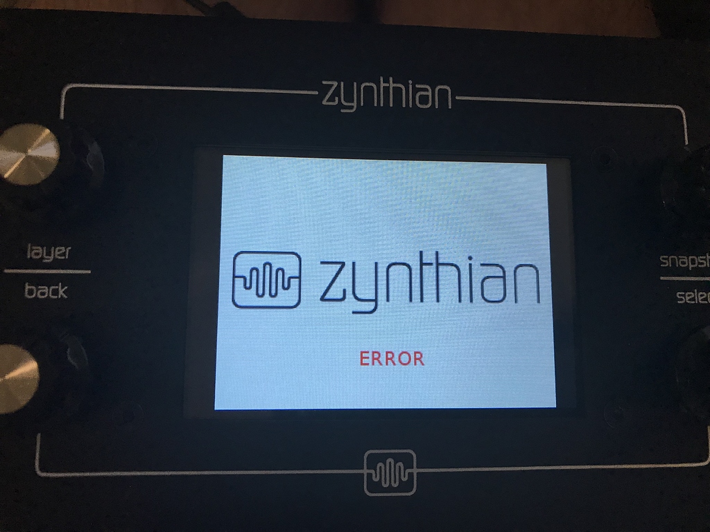 Just Built A Zynthian And Cant Get Past An Error Screen Page 2 Building Zynthian Zynthian 3065