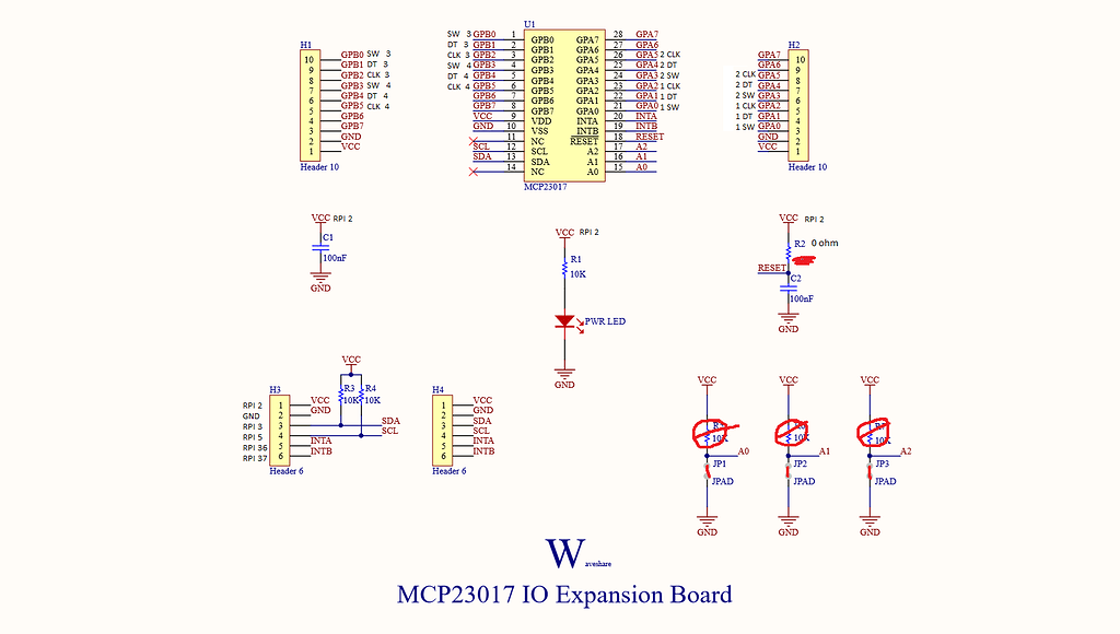 Encoders on Waveshare MCP23017 don't work - Hardware - Zynthian Discourse